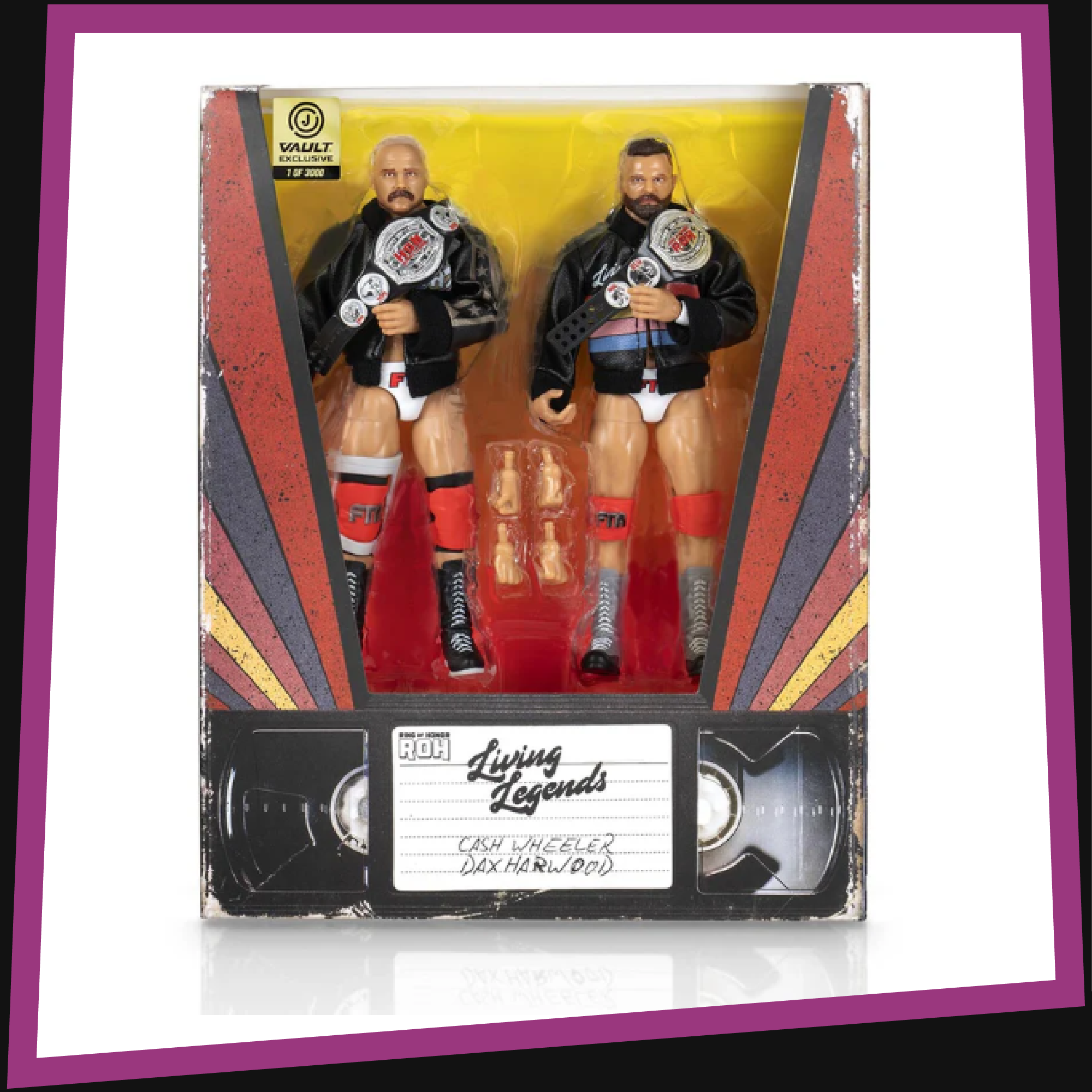 FTR Living Legends- 1 of 3000 Ring of Honor ROH Vault Exclusive AEW Ja ...