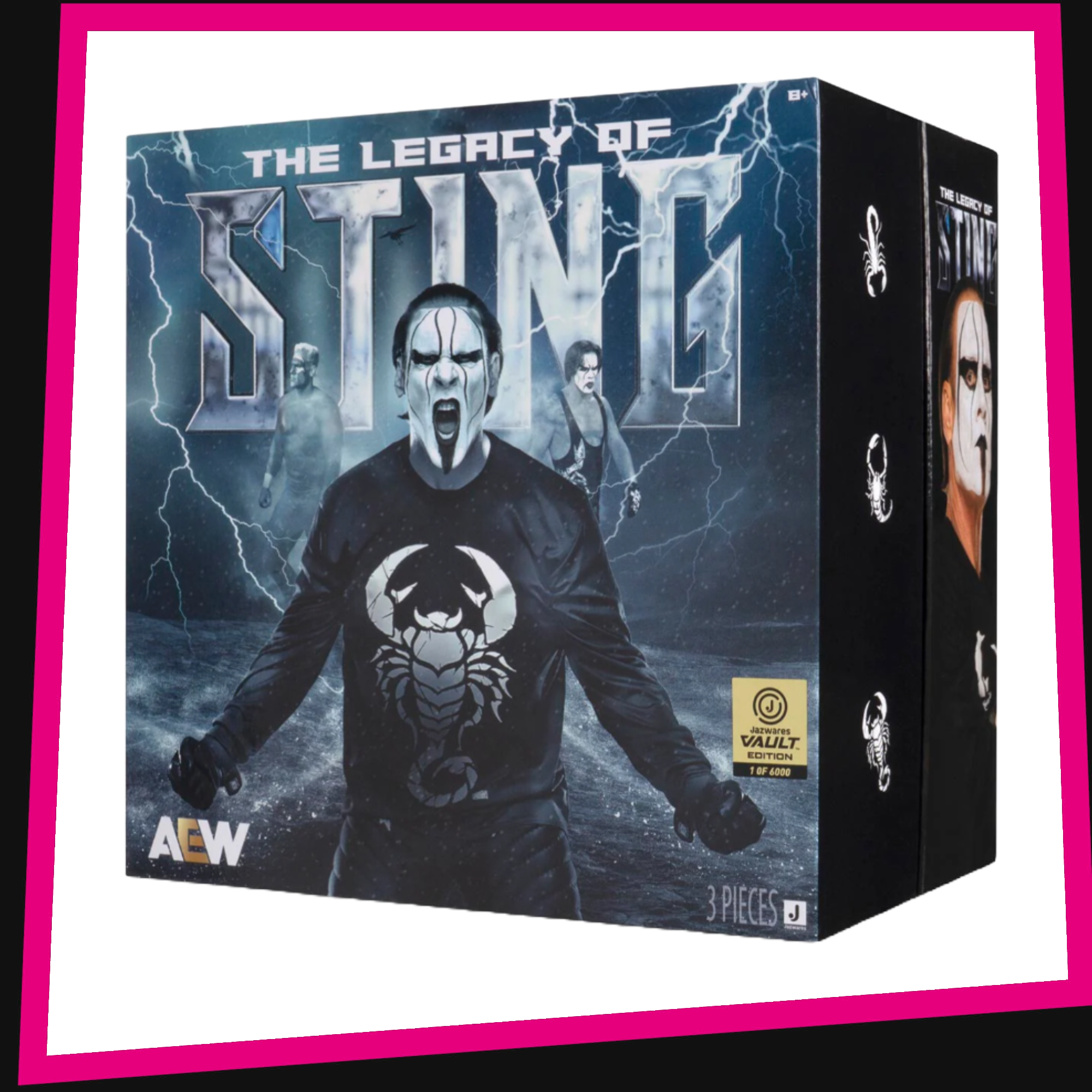 The Legacy of Sting - 1 of 6000 AEW 3-Pack Vault Exclusive Jazwares ...