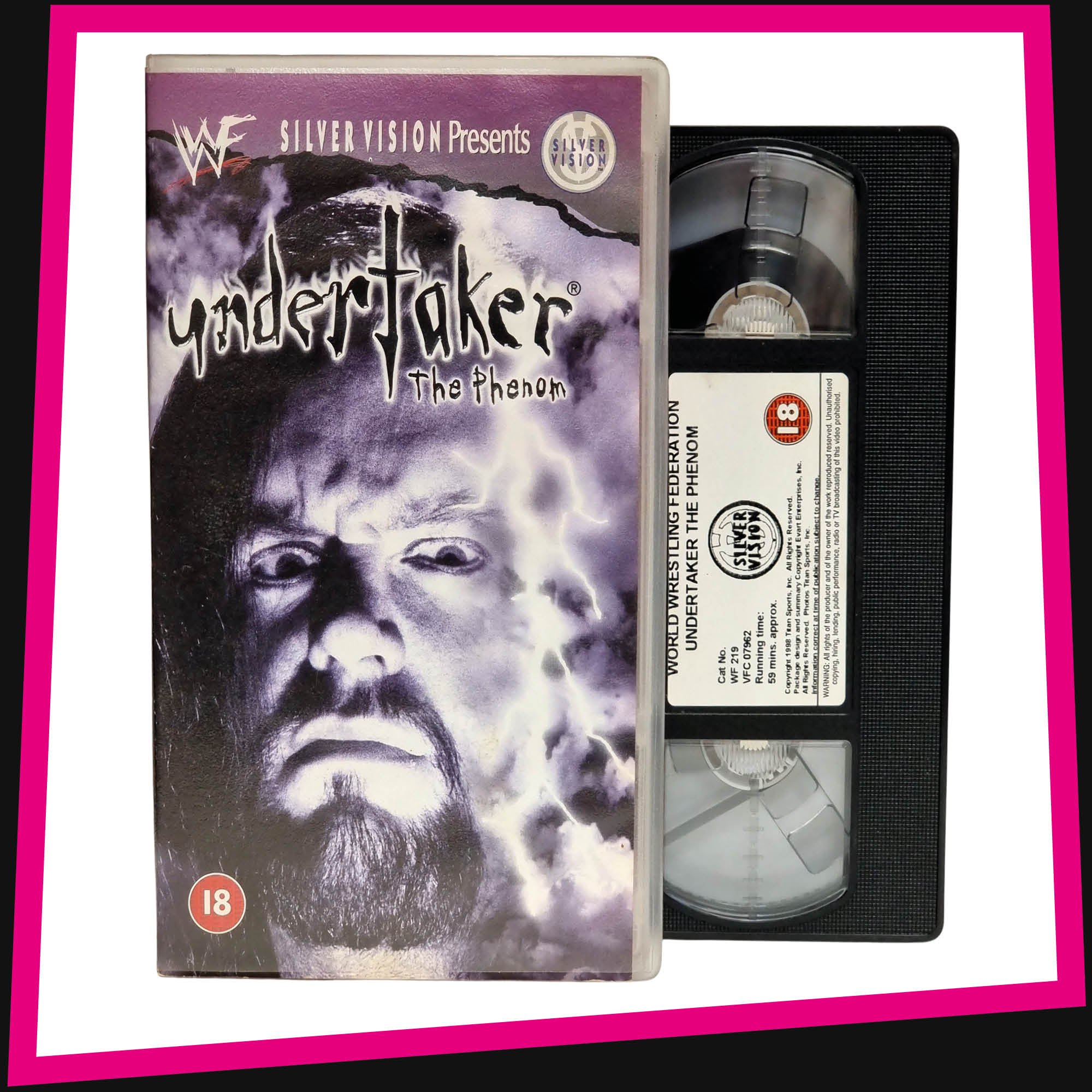 Undertaker - The Phenom - WWF/WWE VHS 1998 Silver Vision – Derek's Toy ...