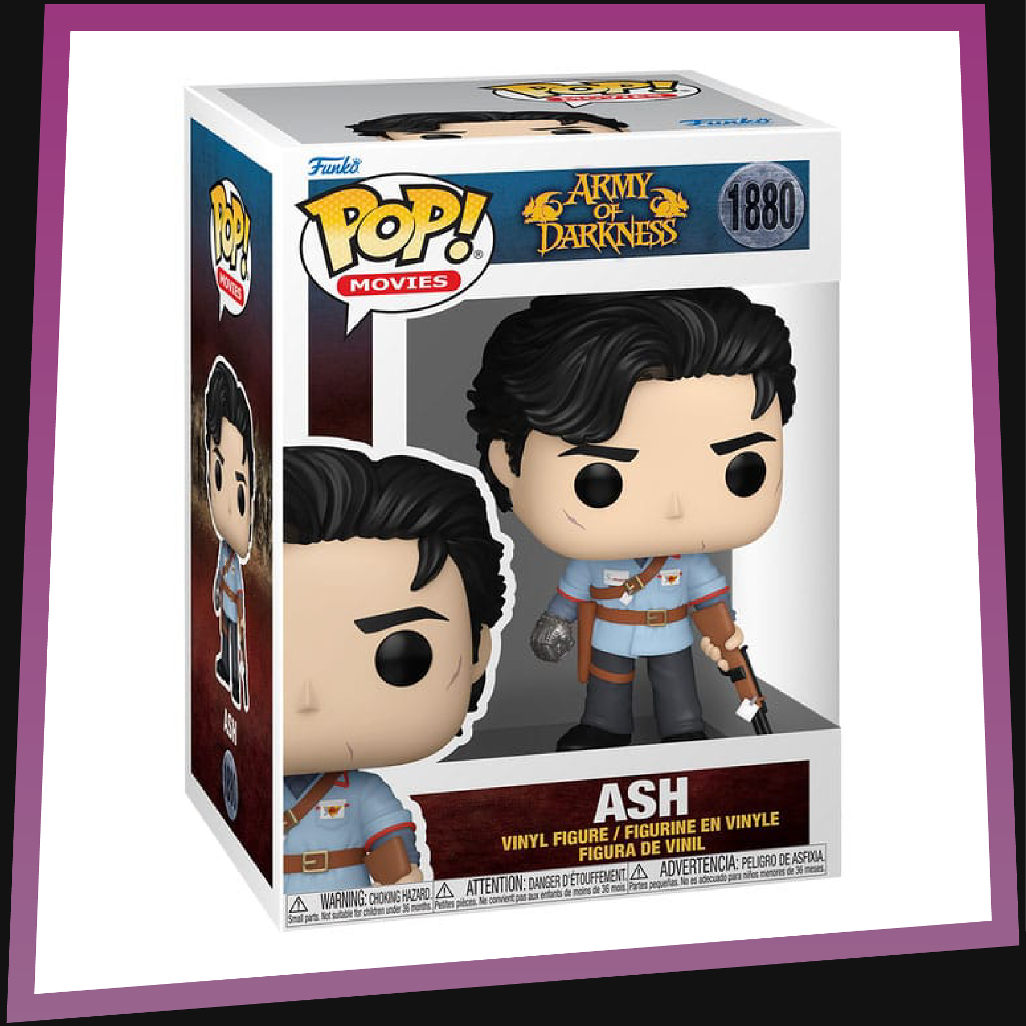 Ash (w/ Boomstick) - Army Of Darkness #1880 Funko POP! Movies 3.75 ...