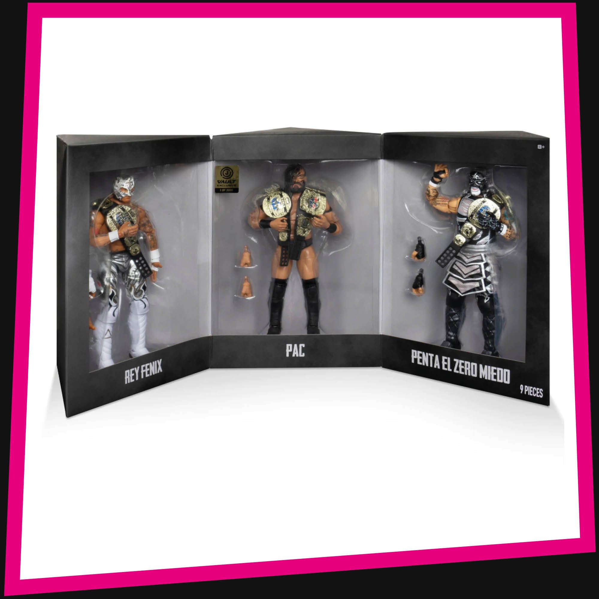 Death Triangle - 1/3000 AEW 3-Pack Vault Exclusive Jazwares – Derek's ...