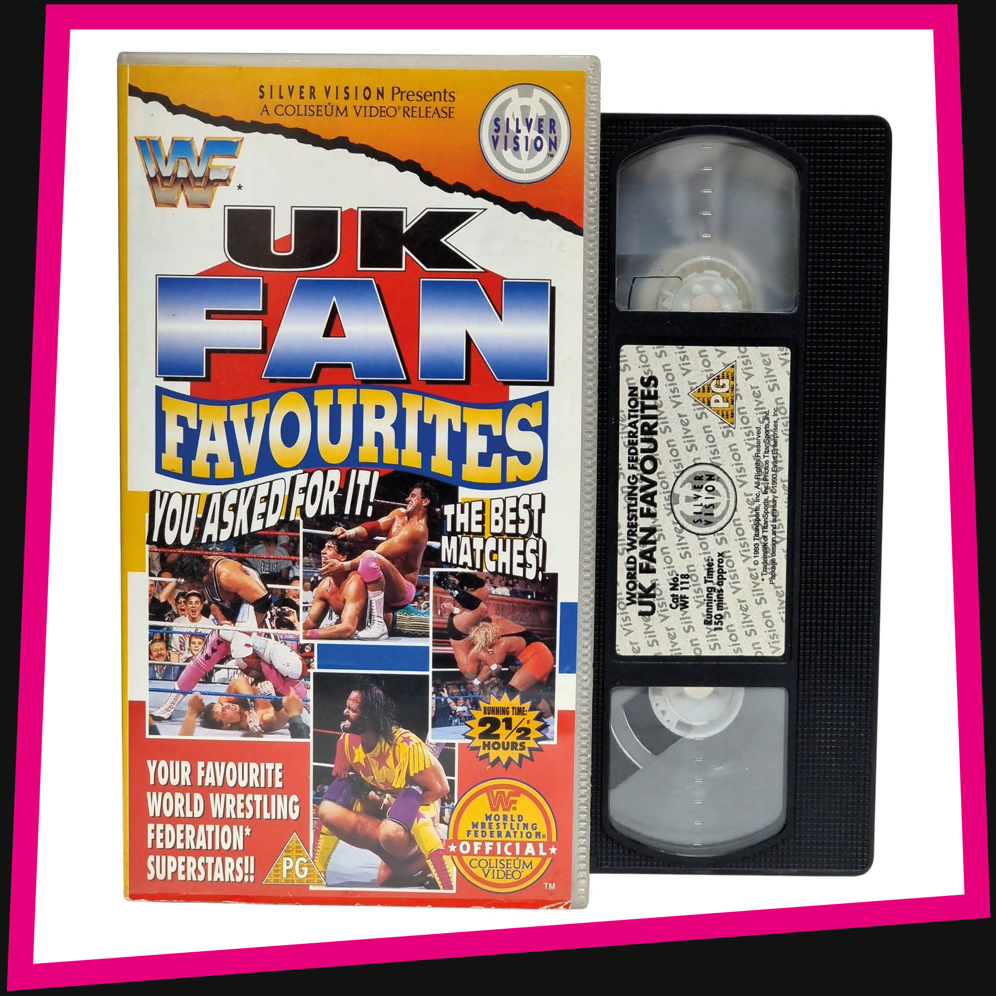 UK Fan Favourites - WWF/WWE VHS 1993 Silver Vision – Derek's Toy Barn ...