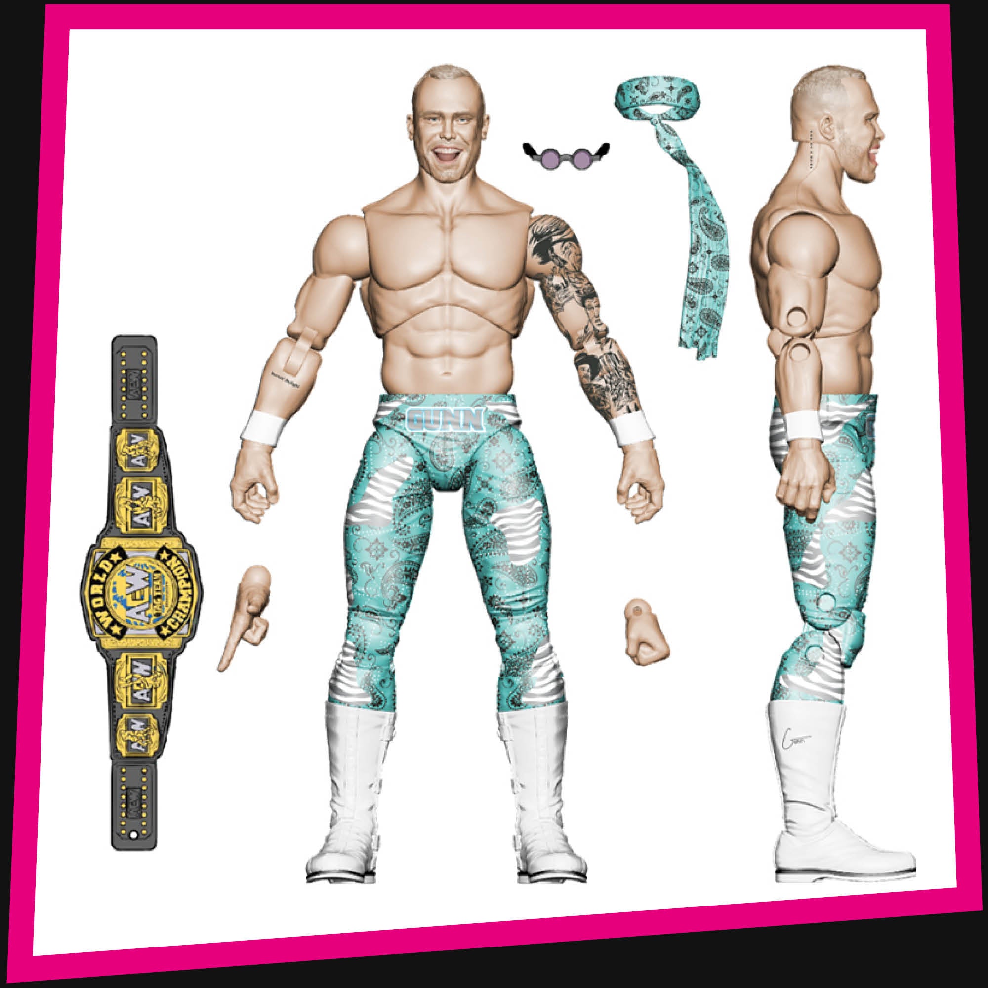 Austin Gunn - AEW Unrivaled Collection: Series 16 Jazwares PRE-ORDER ...