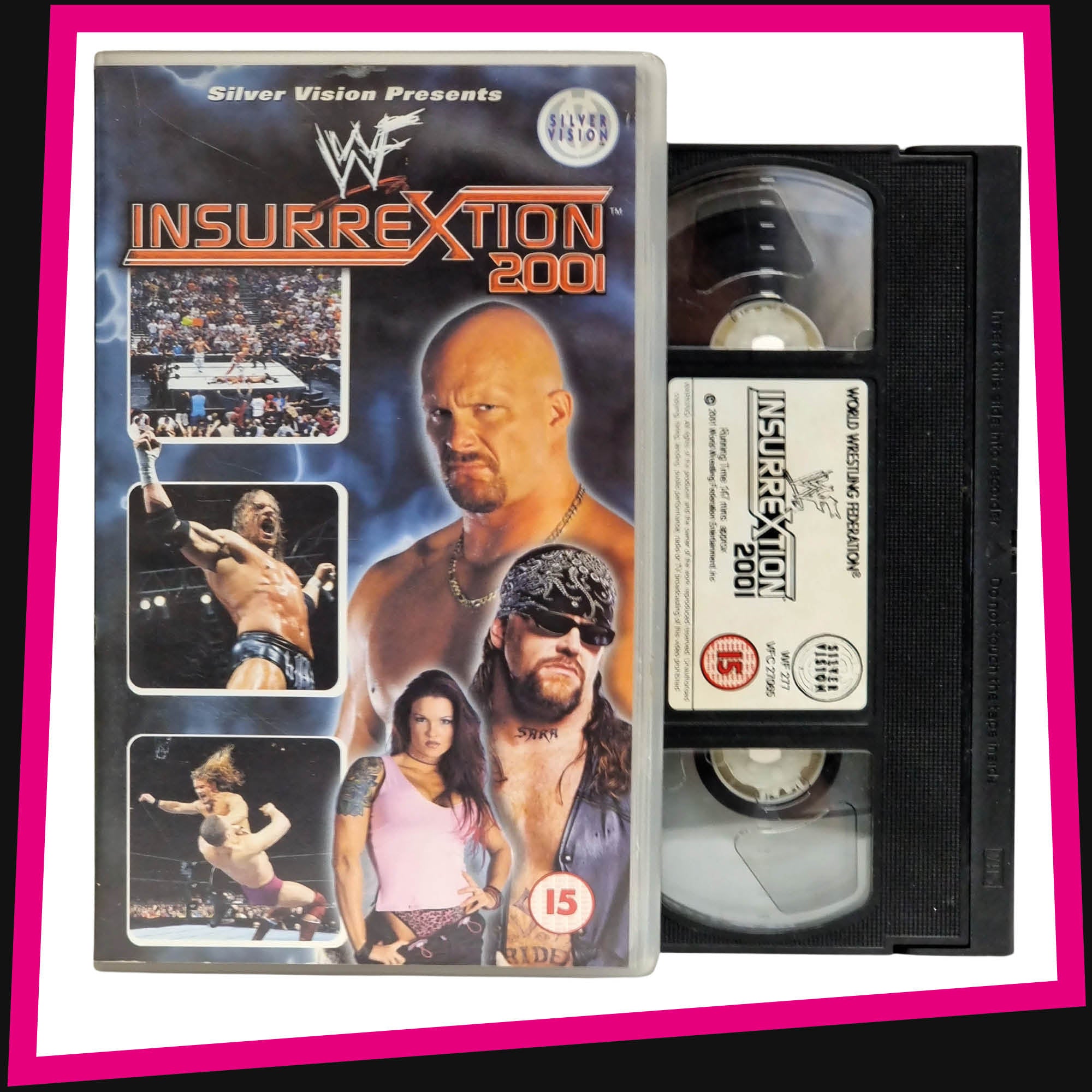 Insurrextion 2001 - WWF/WWE PPV VHS Silver Vision – Derek's Toy Barn ...
