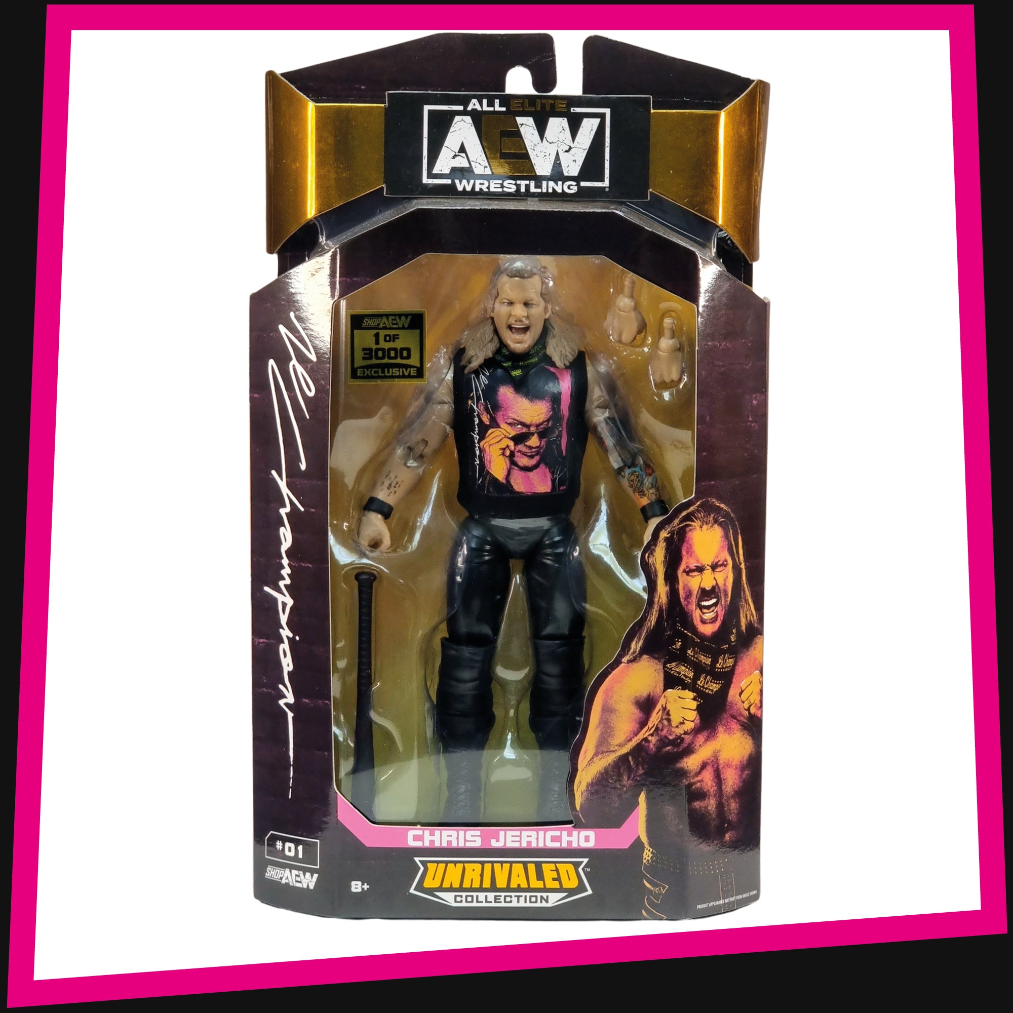 Chris Jericho - ShopAEW Exclusive 1 of 3000 AEW Unrivaled Collection C ...